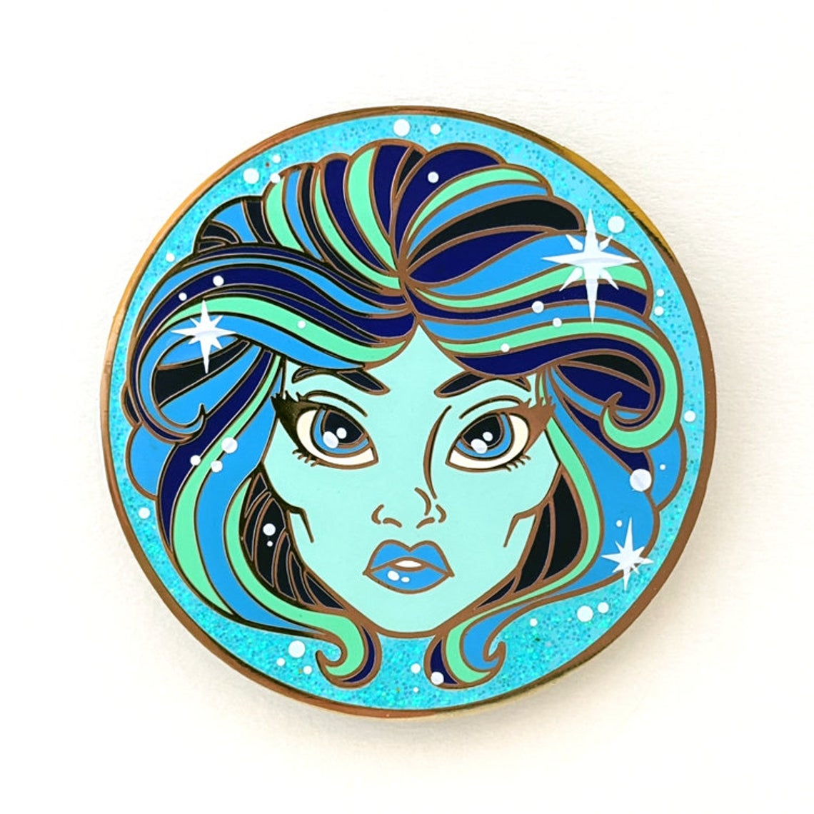 Lovely Leota Haunted Mansion Enamel Pin – Art of Nikki Ward